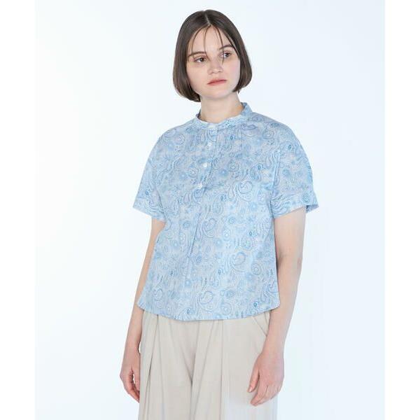 SCAPA Lサイズ / スキャパエルサイズ 【WEB限定】Liberty Printウェーブスタンド衿ブラウス : タカシマヤファッション ...