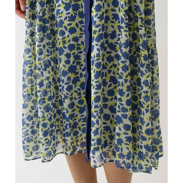 HIROKO BIS / ヒロコビス シフォンフラワーデザインワンピース /洗濯機