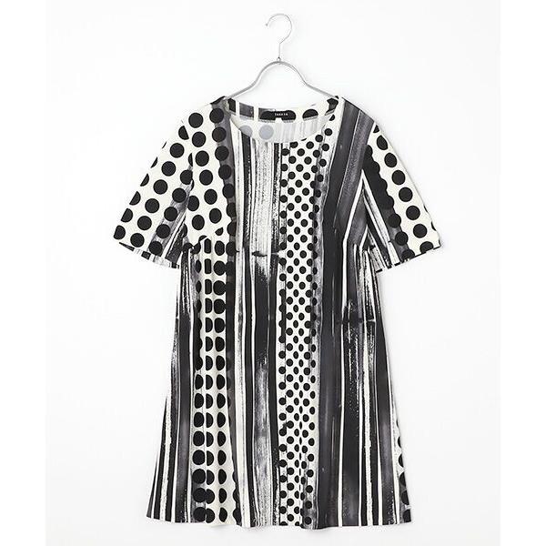 TABASA / タバサ ドットストライププリントチュニック : タカシマヤファッションスクエア - 通販 - Yahoo!ショッピング