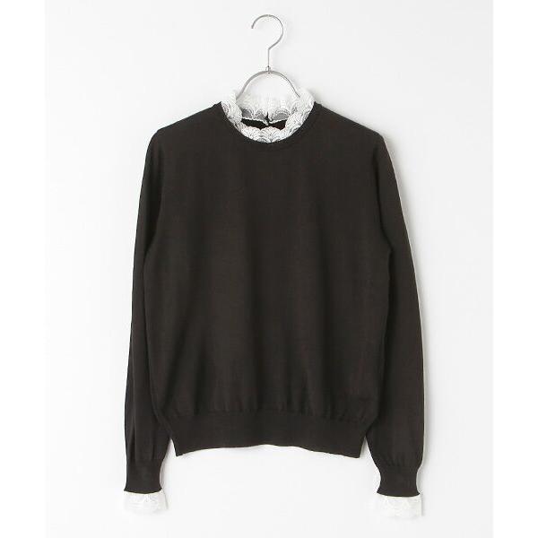 SEASON STYLE LAB / シーズンスタイルラボ レースドッキングニットプルオーバー ...