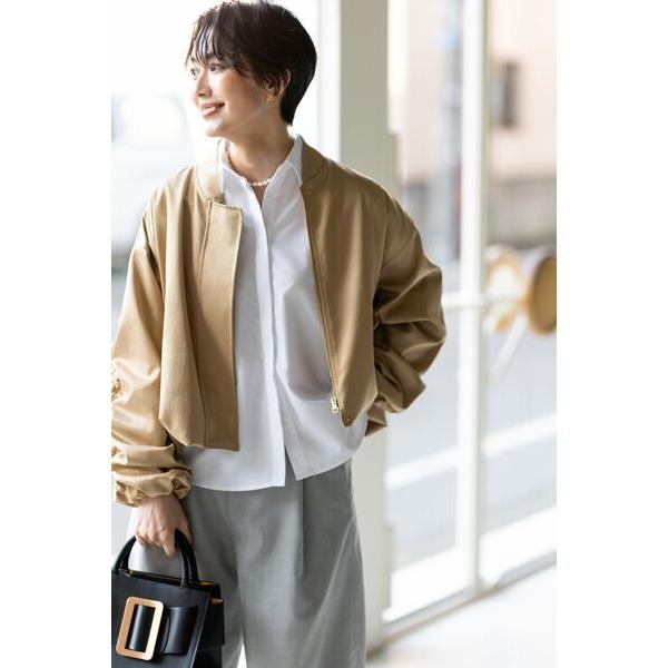 SEASON STYLE LAB / シーズンスタイルラボ サテンギャザーブルゾン : タカシマヤファッションスクエア - 通販 ...