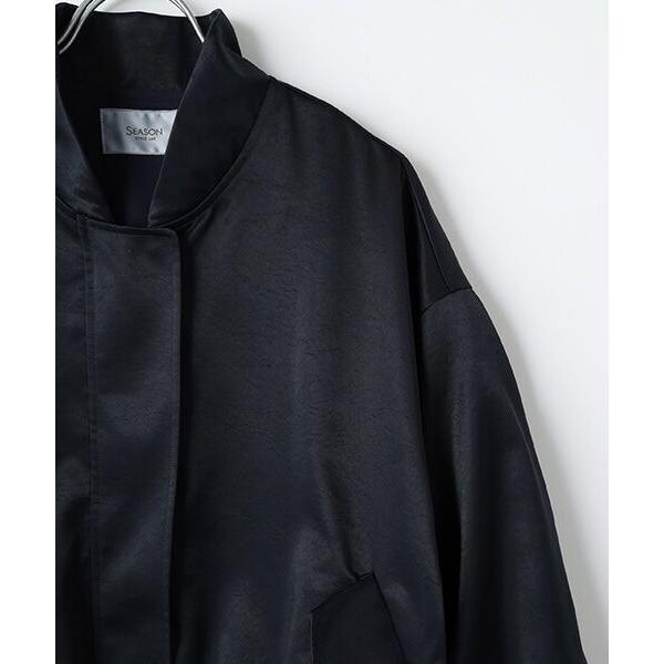 SEASON STYLE LAB / シーズンスタイルラボ サテンギャザーブルゾン : タカシマヤファッションスクエア - 通販 ...