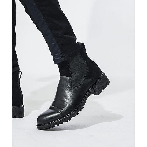 アルフレッド・バニスター（alfredoBANNISTER）/ベロア切替 サイドゴアブーツ alfredoBANNISTER（アルフレッドバニスター） ベロア切替 サイドゴア