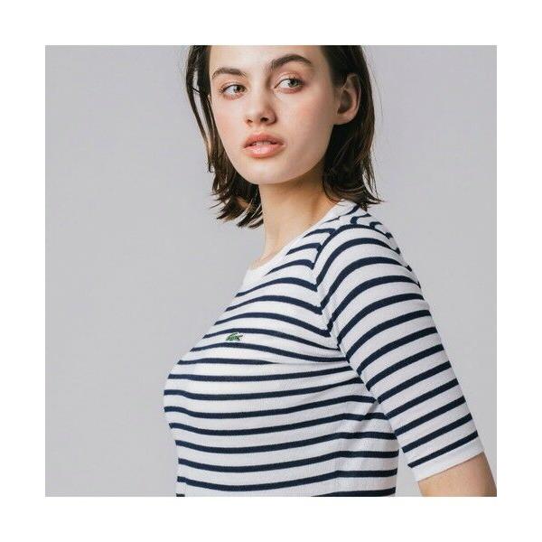 LACOSTE / ラコステ UVカット 吸水速乾 ウォッシャブル COOLMAX クールマックス ボーダーニット半袖Tシャツ : タカシマヤファッションスクエア - 通販 - Yahoo ...