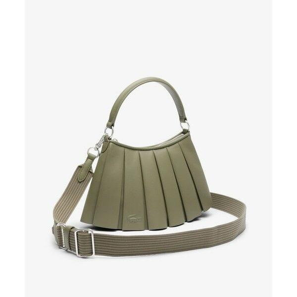 LACOSTE（ラコステ） LENGLEN レザープリーツハンドバッグ