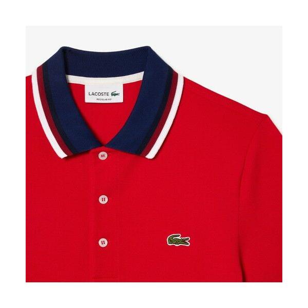 LACOSTE / ラコステ 配色ボーダーリブニット鹿の子地ポロシャツ : タカシマヤファッションスクエア - 通販 - Yahoo!ショッピング