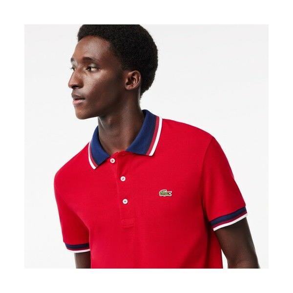 LACOSTE / ラコステ 配色ボーダーリブニット鹿の子地ポロシャツ : タカシマヤファッションスクエア - 通販 - Yahoo!ショッピング