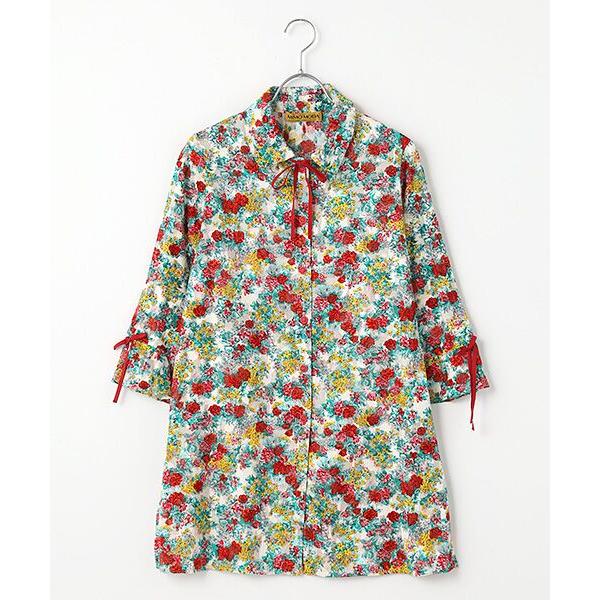 MIMO MODA / ミモモーダ 【日本製】【コットン100%】花柄プリント ロングブラウス : タカシマヤファッションスクエア - 通販 - Yahoo!ショッピング