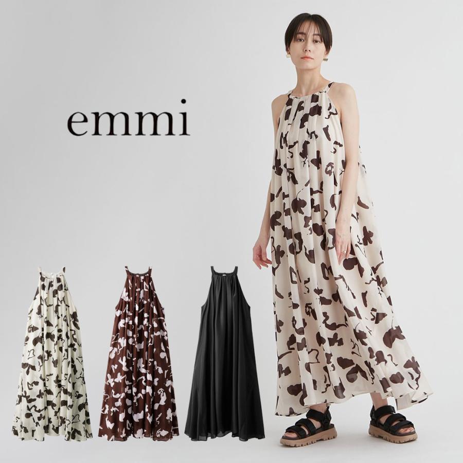 SALE40%OFF エミ アトリエ emmi atelier ベアトップ付きサマーワンピース 13wfo244006 レディース ドレス フレア ボリューム ロング丈 ...