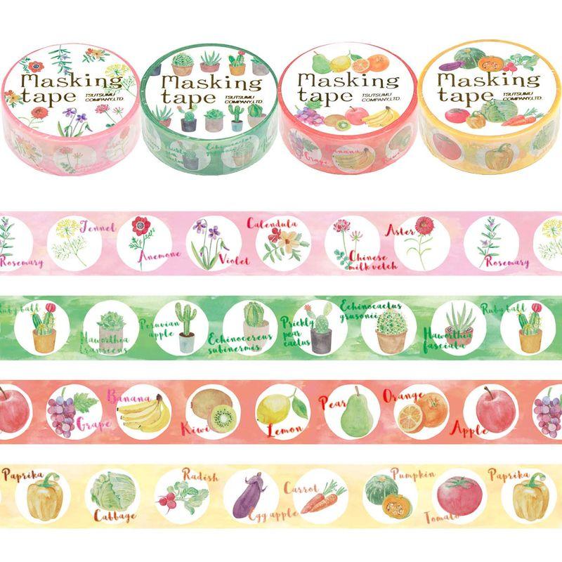 包む マスキングテープ 植物セット S0054 :20230904124335-00348:セレーネ - 通販 - Yahoo!ショッピング