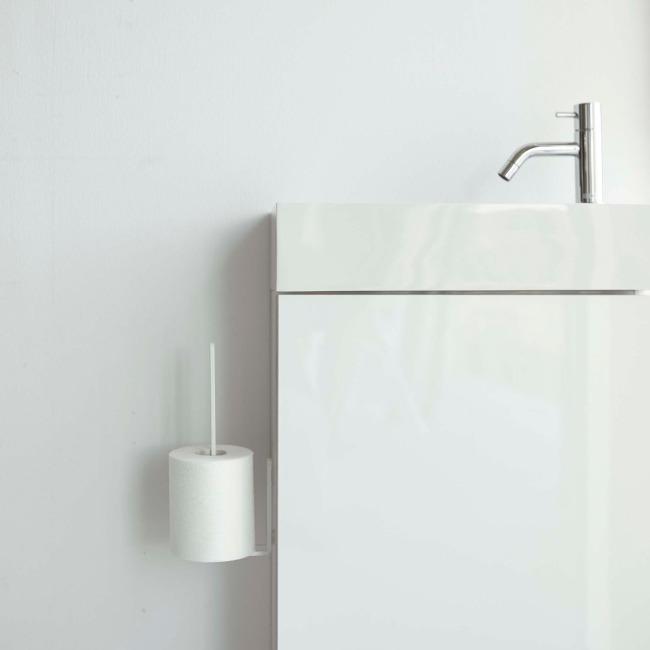 フィルムフック トイレットペーパーホルダー タワー 山崎実業 tower ホワイト ブラック 5989 5990 / ペーパーホルダー トイレ収納 壁面 YAMAZAKI [MM1] :007 ...