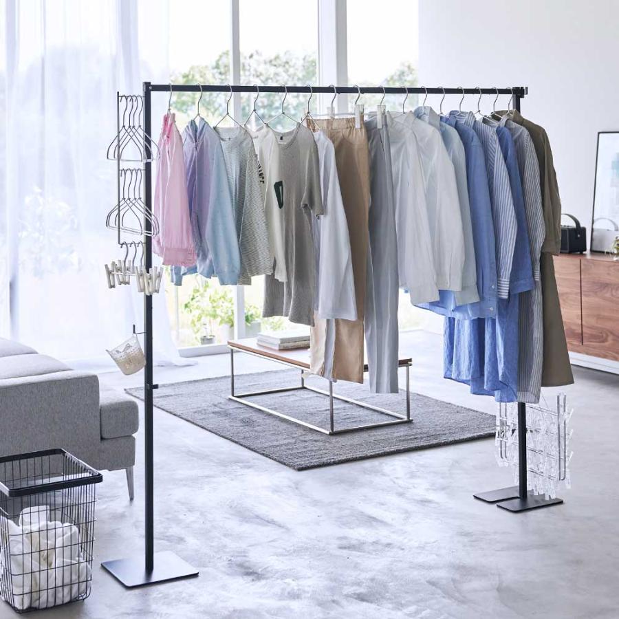 tower 折り畳み室内物干し タワー 山崎実業 ホワイト ブラック 6619 6620 物干し 室内干し 部屋干し 物干しスタンド 折り畳み タワーシリーズ yamazaki : Se ...