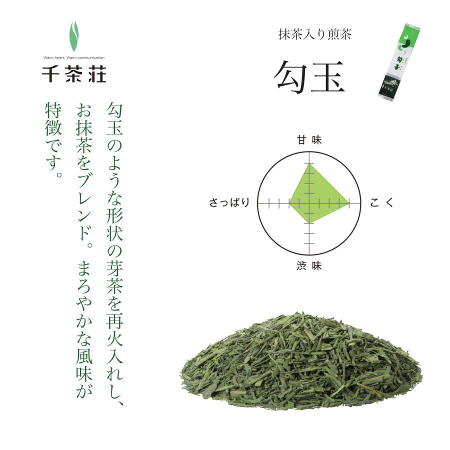 千茶荘 抹茶入り煎茶 勾玉・玉露白折・玉真 150gx3 (お茶 抹茶入り 人気茶 煎茶 来客 ギフト 内祝い 引き出物 水出し ) : 千茶荘 公式ショップ - 通販 - Yahoo!ショッピング