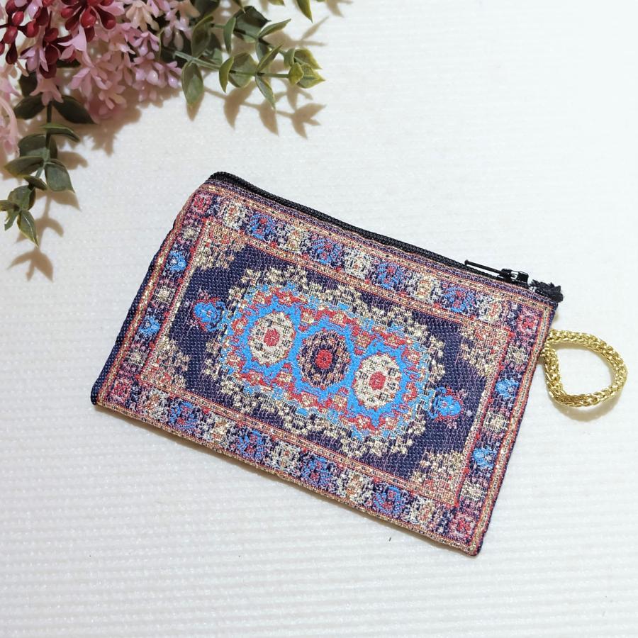 トルコ雑貨 絨毯柄 ポーチ 化粧品 小銭入れ アクセサリー ハンドメイド 可愛い キラキラ感NO8.44 : 仙台 トルコ ハンドメイド店 - 通販 - Yahoo!ショッピング