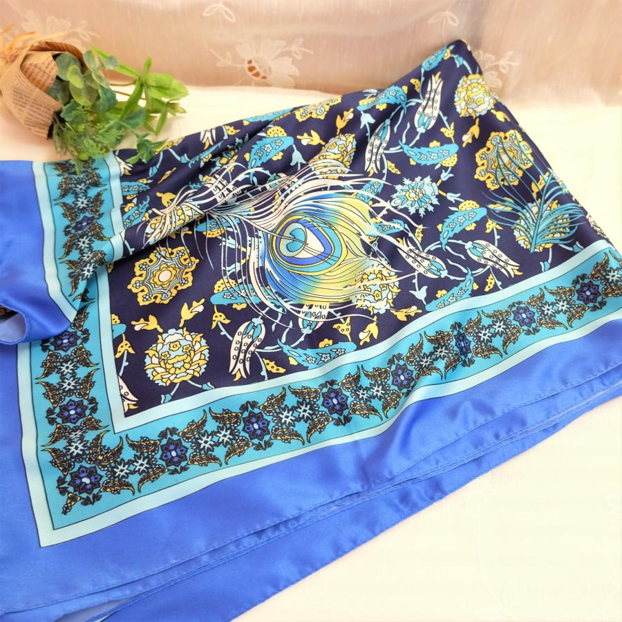 トルコ製 ブルサ シルク スカーフ エキゾチック 花柄 軽い おしゃれ 長方形 58x164cm プレゼントNO30 :b-s-s-030:仙台 トルコ ハンドメイド店 - 通販 ...