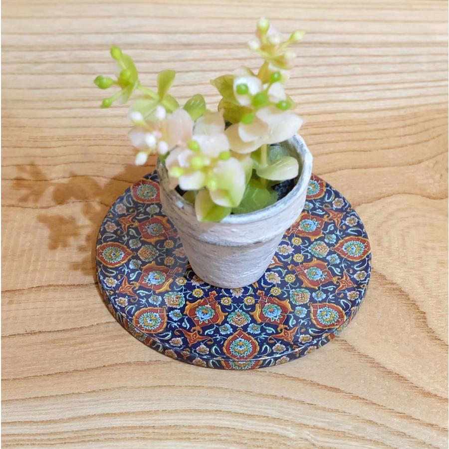 トルコ雑貨 コルク コースター オリエンタル柄 軽い インテリア プレゼントNO27 : 仙台 トルコ ハンドメイド店 - 通販 - Yahoo!ショッピング