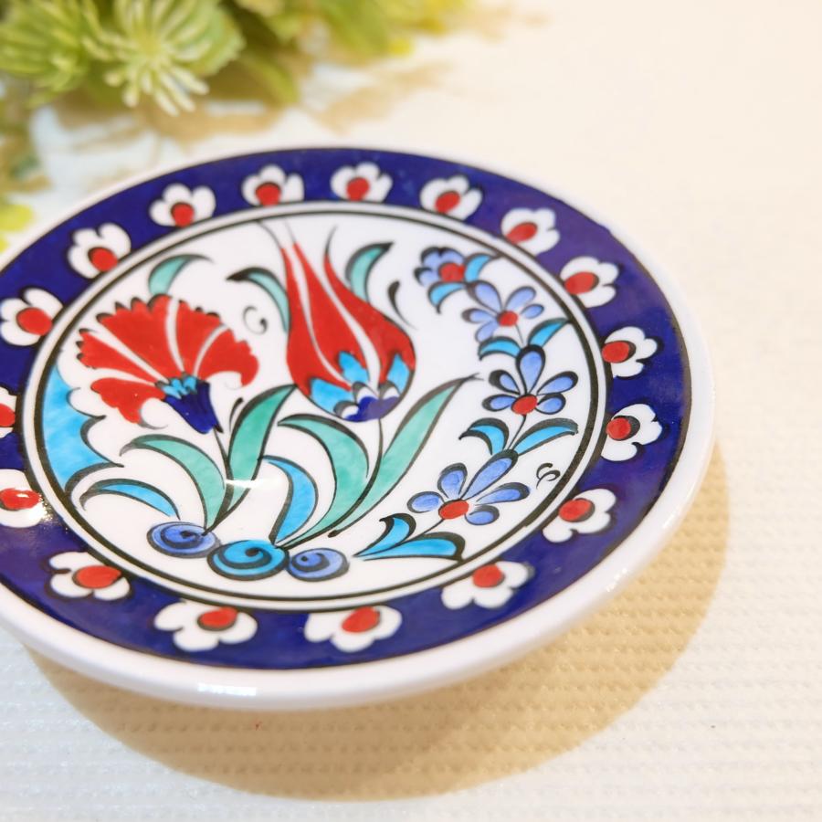 トルコ雑貨 トルコ陶器 キュタフア陶器 小皿 豆皿 ハンドメイド インテリアNO85 : 仙台 トルコ ハンドメイド店 - 通販 - Yahoo!ショッピング