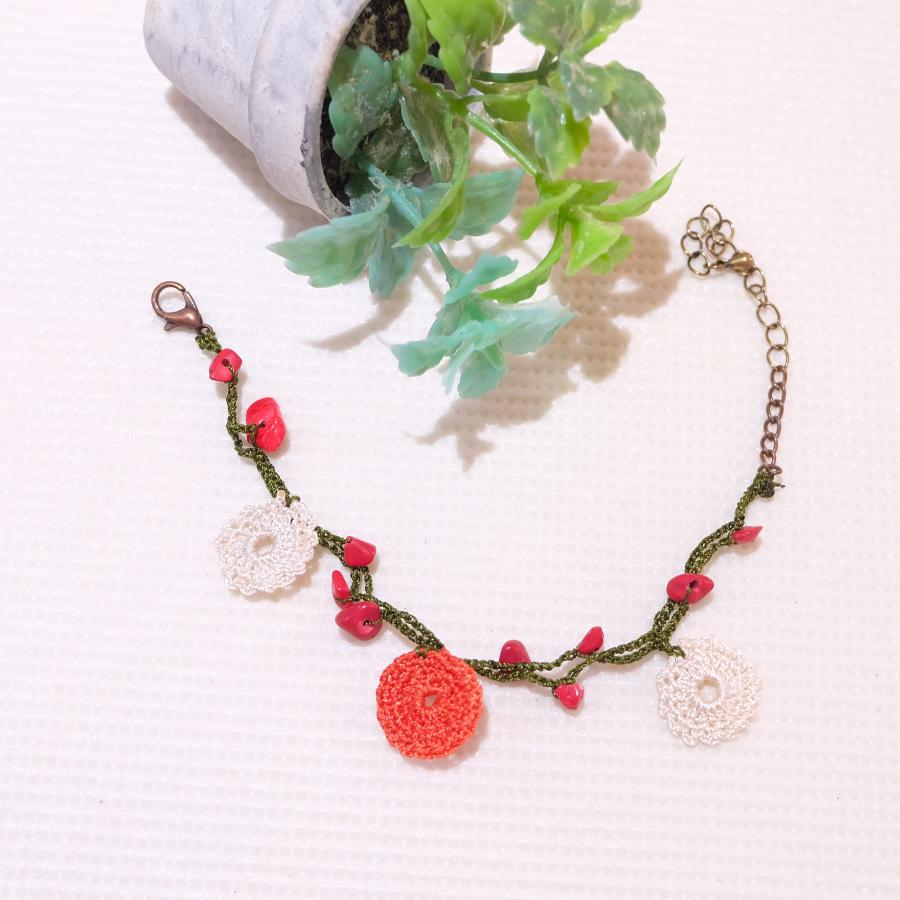 トルコ雑貨 oya 可愛い ハンドメイド トゥーオヤ ボンジュックオヤ ブレスレット プレゼントNO26 : 仙台 トルコ ハンドメイド店 - 通販 - Yahoo!ショッピング