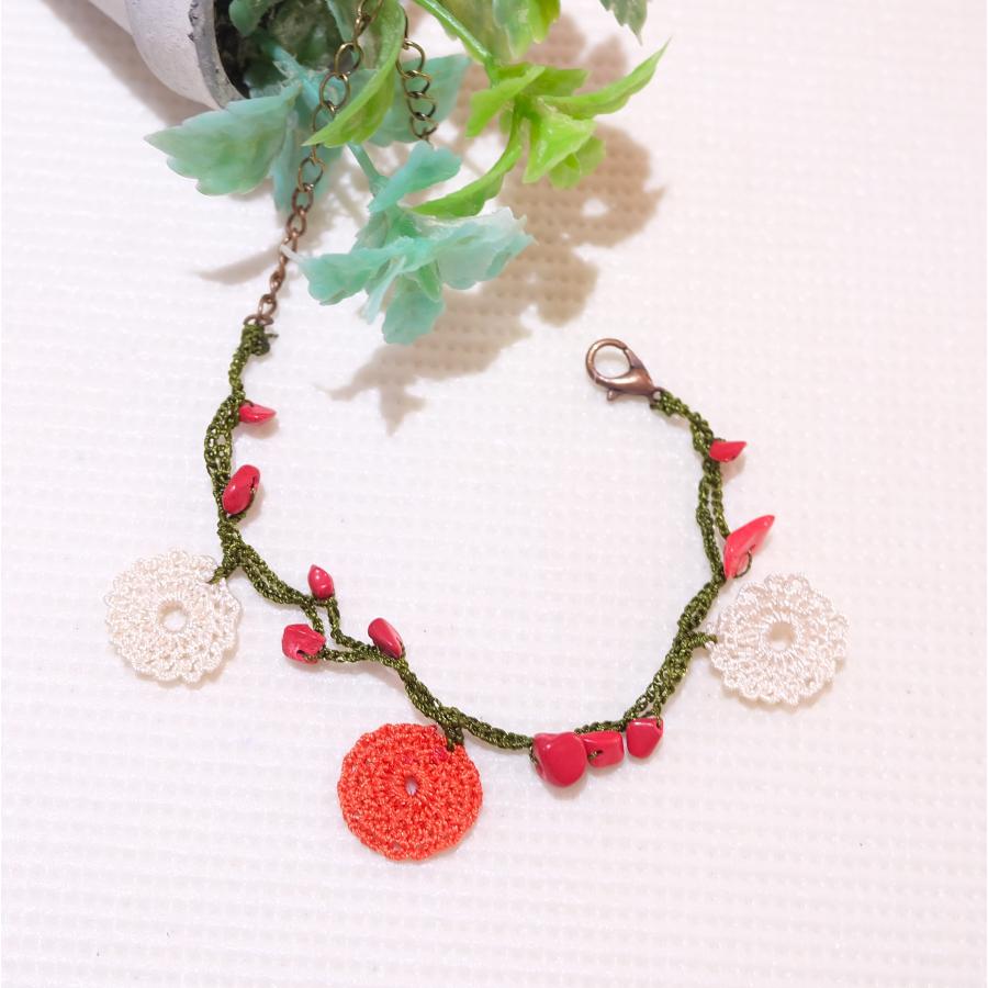 トルコ雑貨 oya 可愛い ハンドメイド トゥーオヤ ボンジュックオヤ ブレスレット プレゼントNO26 : 仙台 トルコ ハンドメイド店 - 通販 - Yahoo!ショッピング