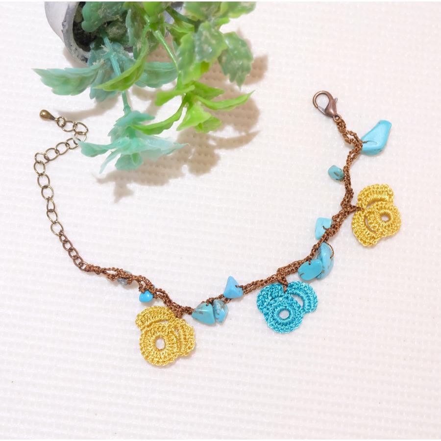 トルコ雑貨 oya 可愛い ハンドメイド トゥーオヤ ボンジュックオヤ ブレスレット プレゼントNO30 : 仙台 トルコ ハンドメイド店 - 通販 - Yahoo!ショッピング