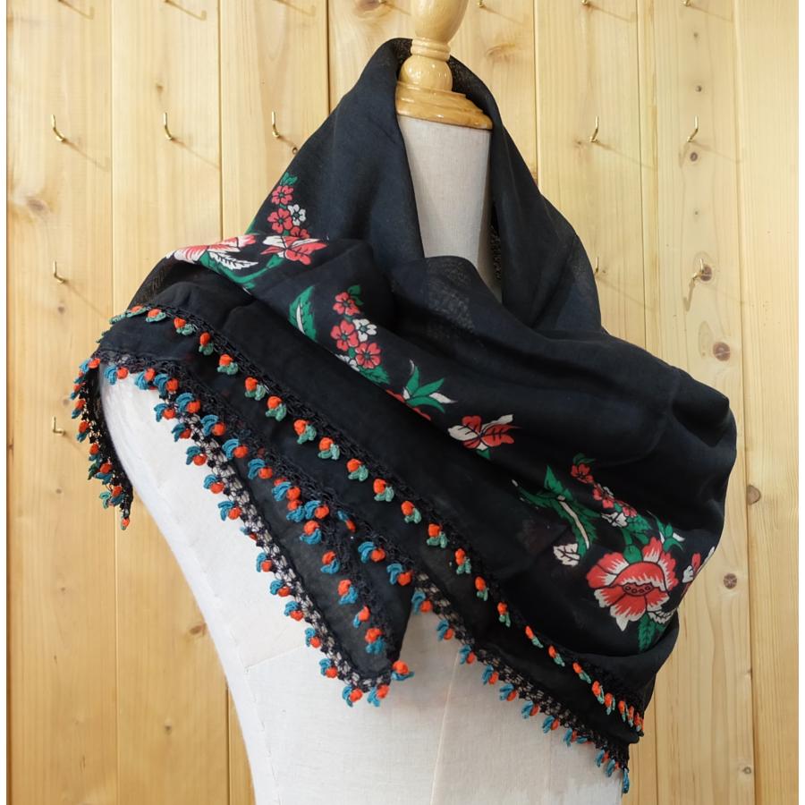 トルコ オヤ OYA メッキキオヤ ビンテージ スカーフ 可愛い 花 モチーフ おしゃれ ハンドメイドNO101 : 仙台 トルコ ハンドメイド店 - 通販 - Yahoo!ショッピング