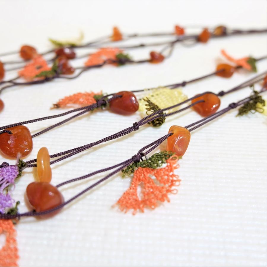 トルコ雑貨 オヤネックレス イーネ ハンドメイド 小花 可愛い 軽い 三連NO36 : 仙台 トルコ ハンドメイド店 - 通販 - Yahoo!ショッピング