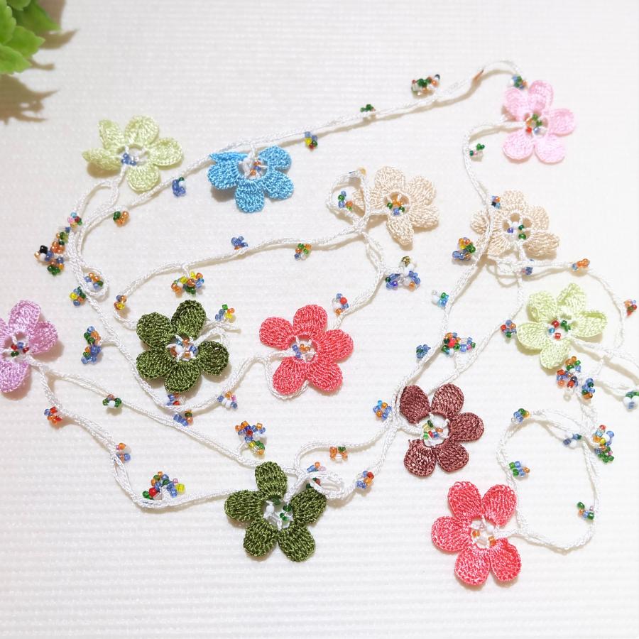 トルコ雑貨 トゥーオヤ ビーズ アクセサリー ハンドメイド 可愛い ガーランド ラリエットNO30 : 仙台 トルコ ハンドメイド店 - 通販 - Yahoo!ショッピング