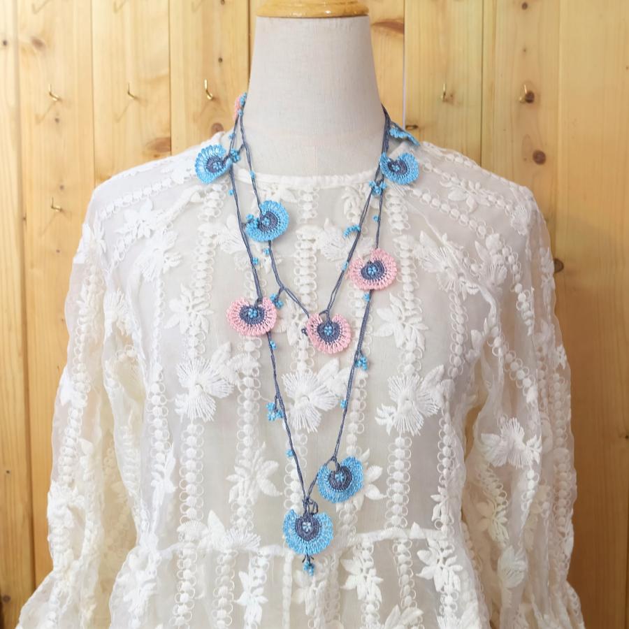 トルコ雑貨 トゥーオヤ ビーズ アクセサリー ハンドメイド 可愛い ガーランド ラリエットNO32 :oya-ri-032:仙台 トルコ ハンドメイド店 - 通販 - Yahoo!ショッピング