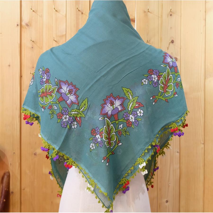 トルコ オヤ OYA トゥーオヤ ビンテージ スカーフ 可愛い 花 モチーフ おしゃれ ハンドメイドNO97 : 仙台 トルコ ハンドメイド店 - 通販 - Yahoo!ショッピング