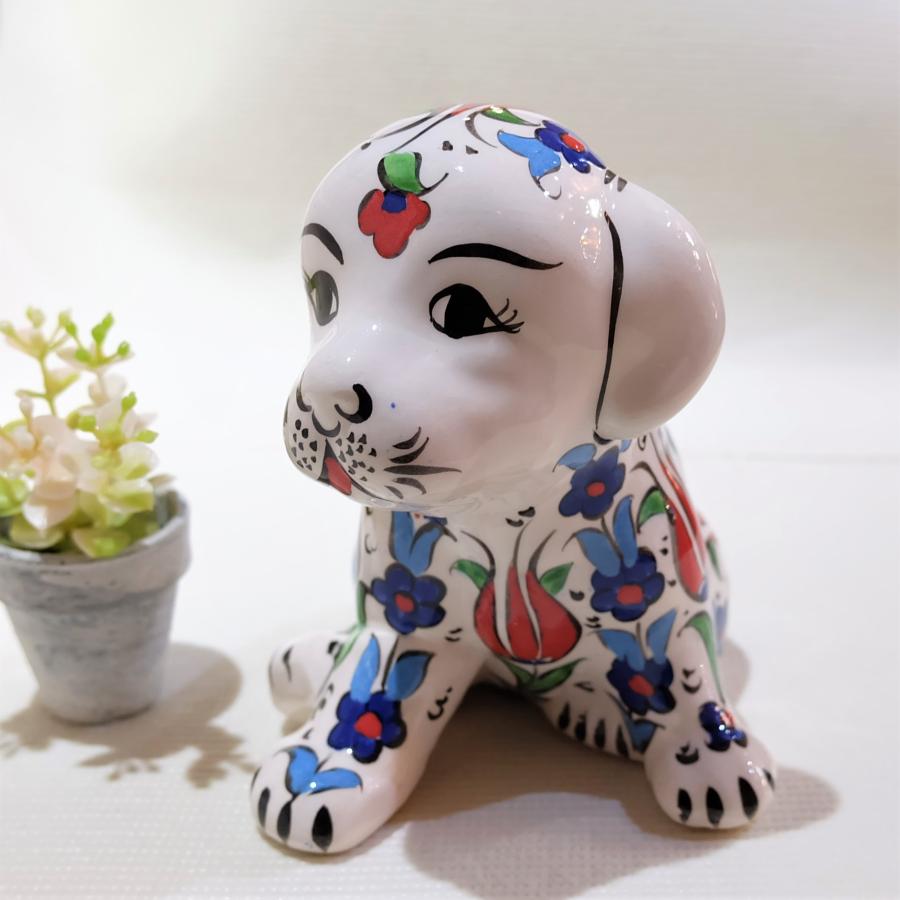 トルコ雑貨 トルコ陶器 キュタフア陶器 動物 犬 手描き 可愛い インテリアNO35 : t-d-035 : 仙台 トルコ ハンドメイド店 - 通販 - Yahoo!ショッピング