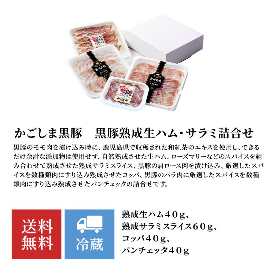 南州農場 かごしま黒豚 黒豚熟成生ハム・サラミ詰合せ NN-3181 お中元 お歳暮 ギフト 贈答用 化粧箱入 おすすめ 人気 グルメ : 鮮ど市場 - 通販 - Yahoo!ショッピング