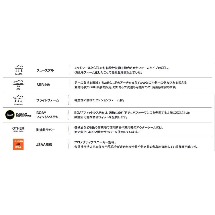ASICS 安全靴 CP219 BOA アシックス 1273A092 ウィンジョブ 100 ホワイト×ショッキングオレンジ asics 作業靴 セーフティーシューズ 3色展開 ...