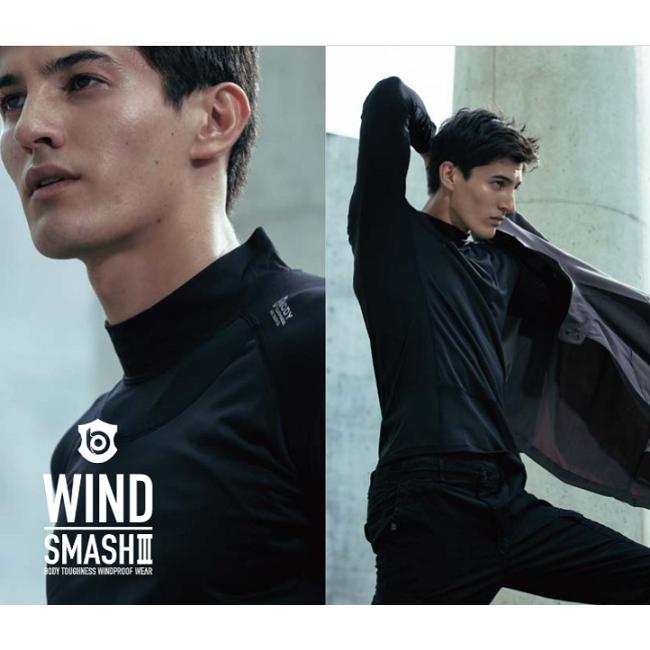 おたふく（手袋） JW-197 11.ブラック BT防風 ハーフジップ ハイネックシャツ ウインドスマッシュ 3 おたふく手袋 あったか 肌着 ヒートテック サーモ 防風 防寒 冬肌着 ...