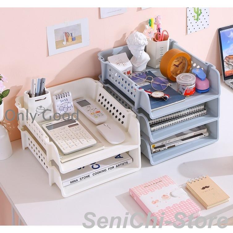 書類トレー デスクトレー レタートレイ 卓上収納 収納かご 大容量 ファイルラック 書類棚 新聞/雑誌/A4ファイル 文房具収納 整理整頓 積み重ね可 : 千一 - 通販 - Yahoo!ショッピング