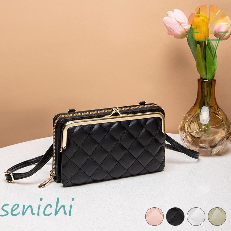 スマホショルダー スマホポーチ ショルダー 横型 横 ショルダーバッグ スマートフォン 財布 軽量 長財布 レディース : si0809 ...