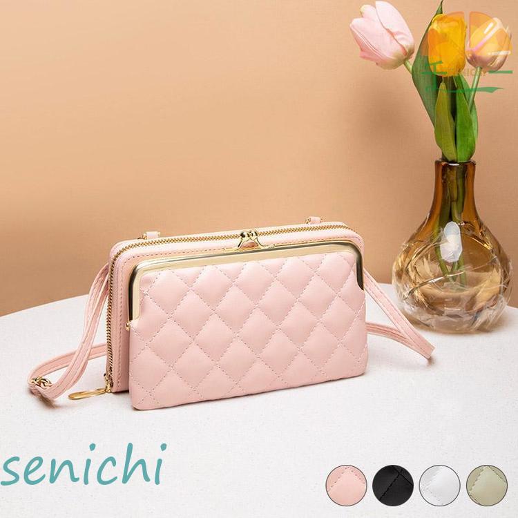 スマホショルダー スマホポーチ ショルダー 横型 横 ショルダーバッグ スマートフォン 財布 軽量 長財布 レディース : si0809 ...