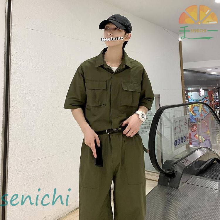 メンズ 一体型スーツ 半袖 カジュアルスーツ ファション 30代 20代 ウォッシャブル 通勤 オフィス カジュアル 在宅 卒業式 夏 ...