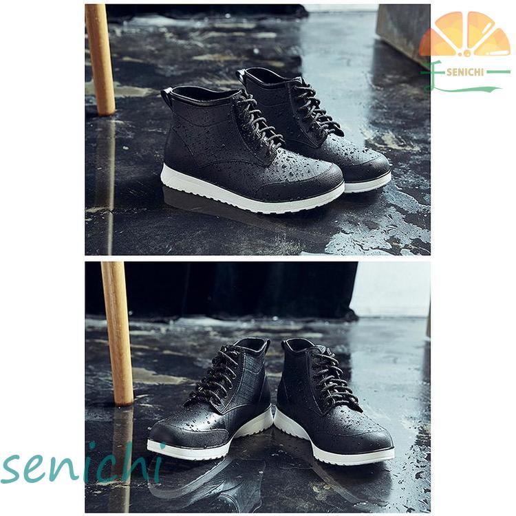 レインシューズ メンズ レインブーツ おしゃれ レインブーツ ショート レインス 防水 スニーカー キッチンシューズ 釣りブーツ ...