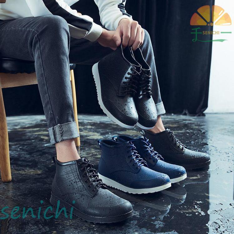 レインシューズ メンズ レインブーツ おしゃれ レインブーツ ショート レインス 防水 スニーカー キッチンシューズ 釣りブーツ ...