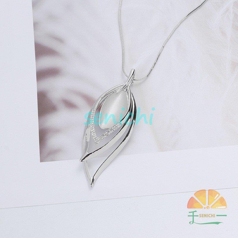 ネックレス シルバーカラー ラインストーン ペンダント ロングネックレス レディース アクセサリー おしゃれ かわいい シンプル :sic0816-neck187:千一 - 通販 ...