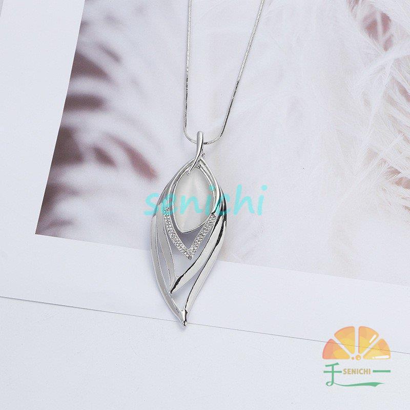 ネックレス シルバーカラー ラインストーン ペンダント ロングネックレス レディース アクセサリー おしゃれ かわいい シンプル :sic0816-neck187:千一 - 通販 ...