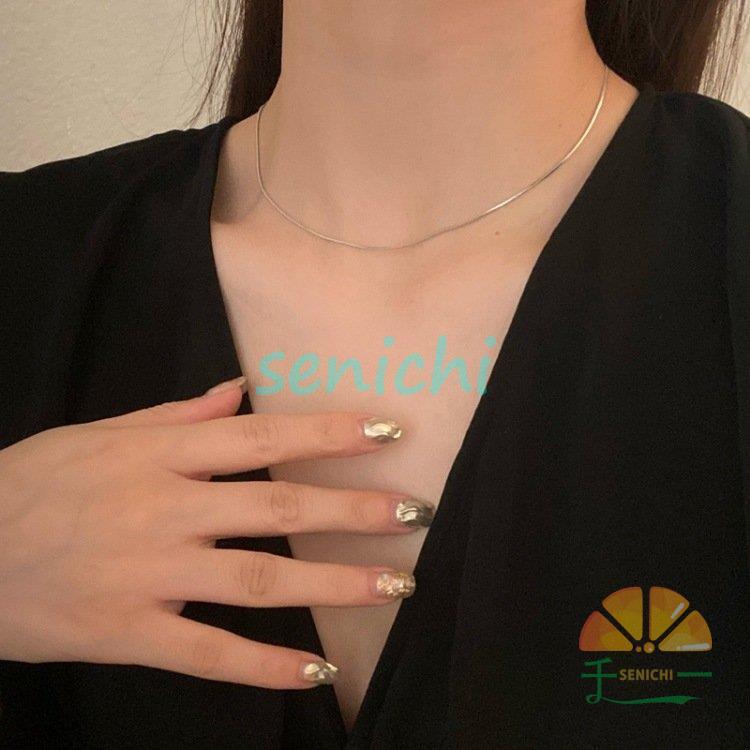 ネックレス チェーン スネークボーン アクセサリー レディース 女性用 ファッション小物 シンプル 華奢 細め 上品 エレガント おしゃれ かわいい :sic0816-neck660:千一 ...