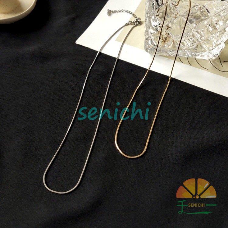 ネックレス チェーン スネークボーン アクセサリー レディース 女性用 ファッション小物 シンプル 華奢 細め 上品 エレガント おしゃれ かわいい :sic0816-neck660:千一 ...