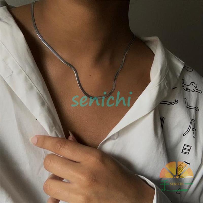 ネックレスチェーン ヘリンボーン レディース 女性用 アクセサリー ゴールドカラー シルバーカラー ヘビ オメガ チェーン シンプル チェーンのみ 高 :sic0816-neck838:千一 ...