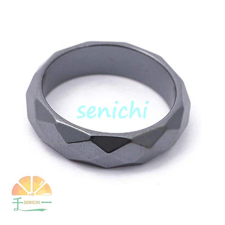 指輪 リング メンズ 男性用 アクセサリー 内径16mm 17mm 18mm 19mm 20mm シンプル おしゃれ かっこいい 多面カット ブラック : sic0816-ring371 ...