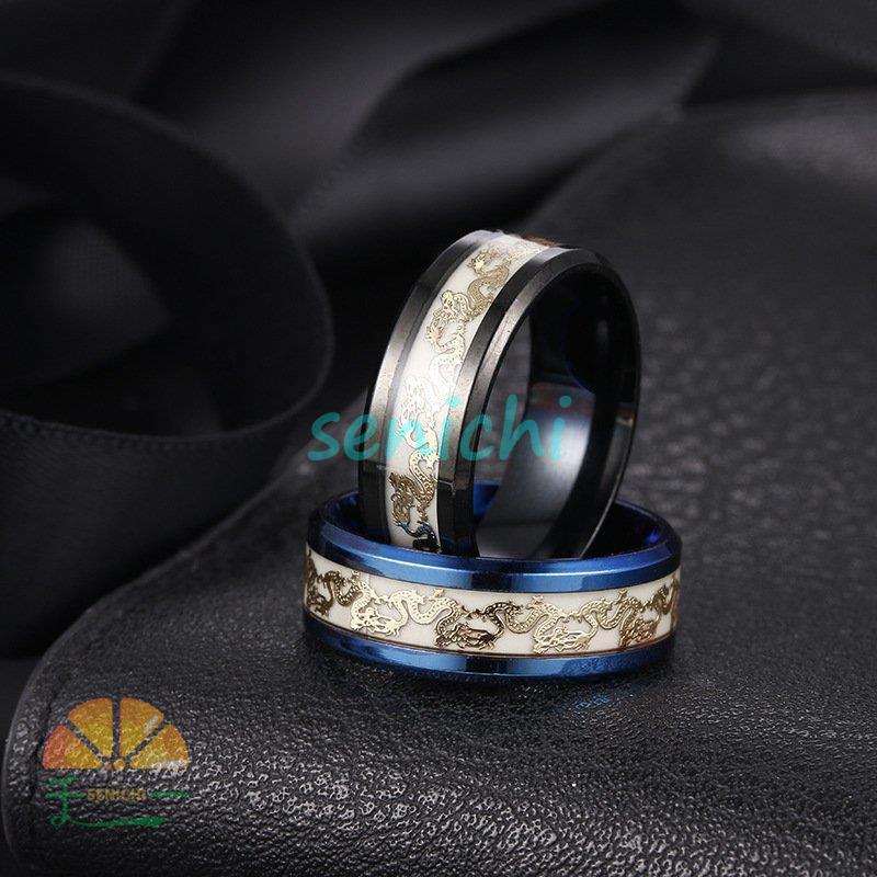 指輪 リング 夜光 蓄光 男女兼用 ユニセックス メンズ レディース 男性 女性 ファッションリング おしゃれ 太目 光る カジュアル かわいい 贈り :sic0816-ring545:千一 ...