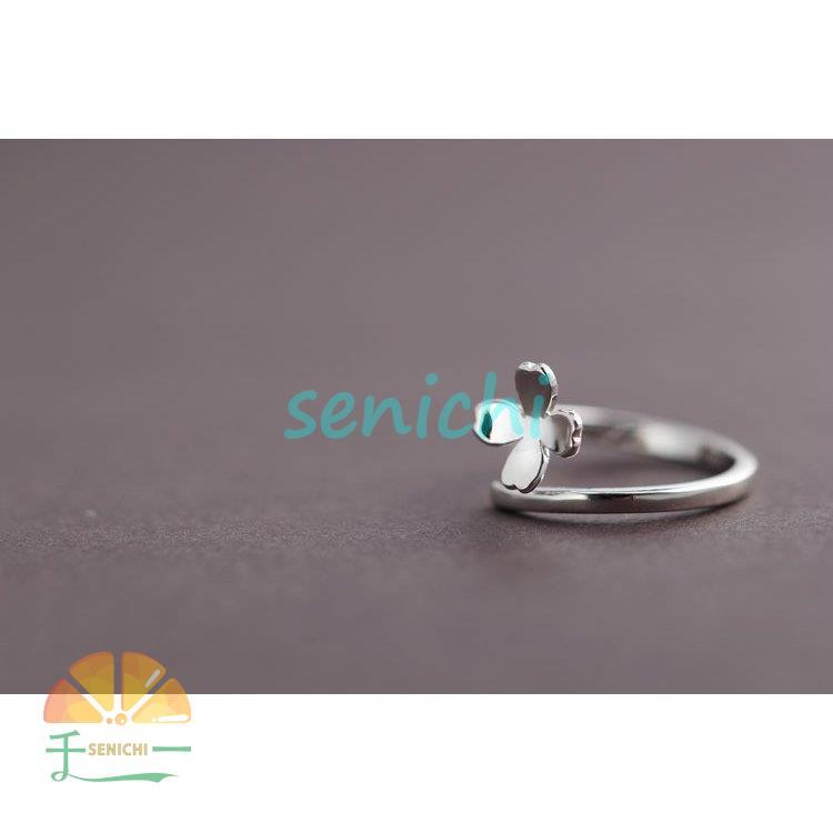 シルバーリング クローバーデザイン スパイラル シルバー925 フリーサイズ レディース アクセサリー ギフト プレゼント 記念日 指輪 リング :sic0816-ring861:千一 ...