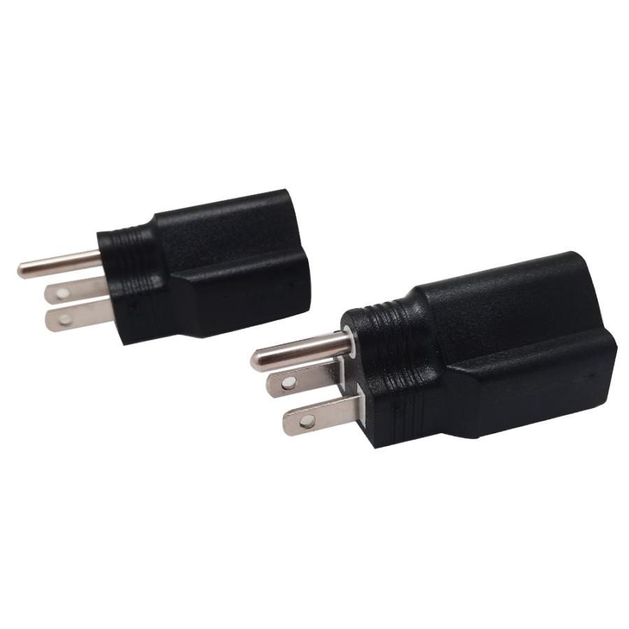 100V変換プラグ、15A 日本仕様200Vプラグ変換100V電源プラグ 100V コンセント変換アダプター/ NEMA 6-15〜5-15 ...