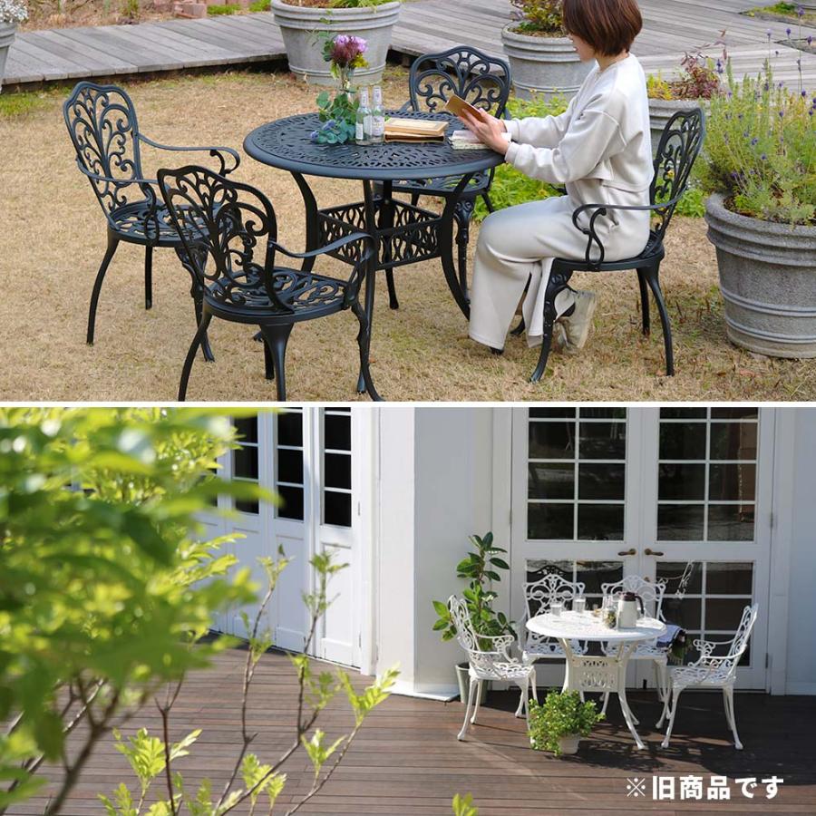 アルミ製ラウンドテーブル＆チェア 5点セット 「トルペ」 BKS-RT900-5PS : SenSSyo センショウYahoo!店 - 通販 - Yahoo!ショッピング