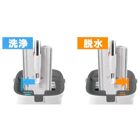 Daito洗濯機能付マイクロファイバーモップピュアマスターEBM-280 : ebm-280 : 洗剤ワックススーパー ヤフー店 - 通販 - Yahoo!ショッピング